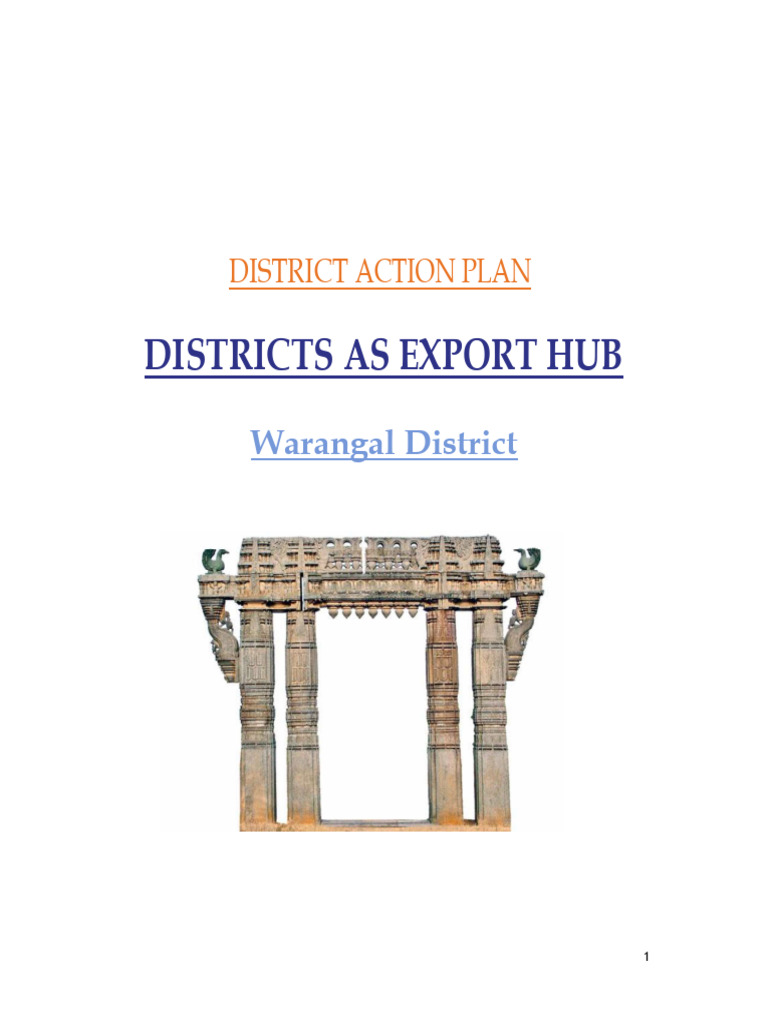 District Export Action Plan-Warangal | PDF | Rain | Agriculture