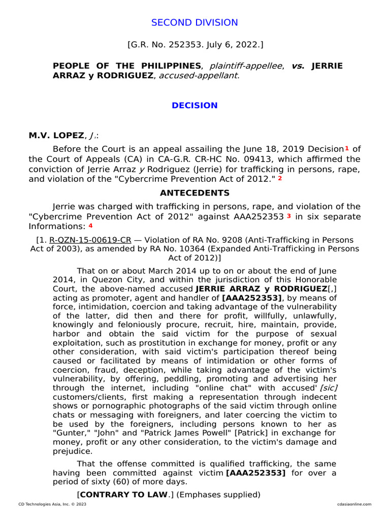 Appeal on Human Trafficking and Rape Case | PDF | Human Trafficking ...