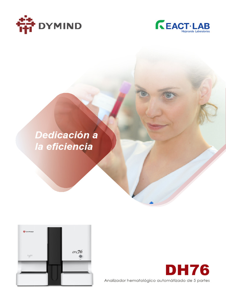 AF Brochure Dymind DH76 ReactLab Web | PDF | Biología Celular | Técnicas de laboratorio.