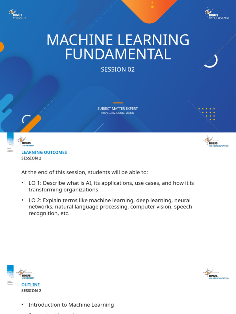Session 2 - Machine Learning Fundamental | PDF | Machine Learning ...