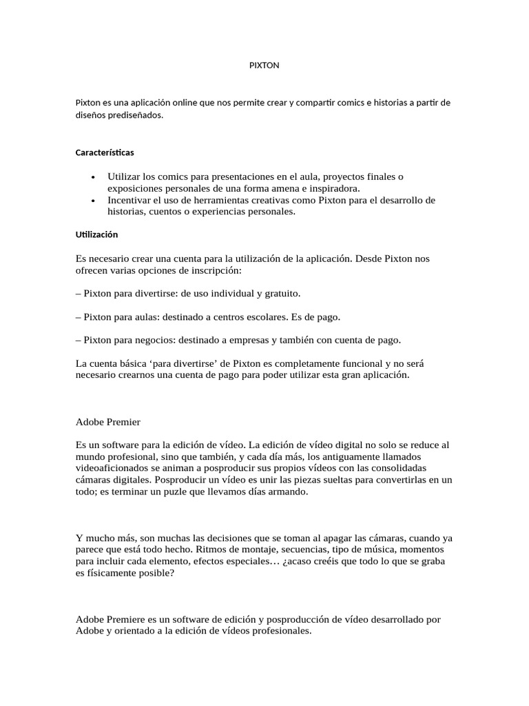 PIXTON | PDF | Informática | Software