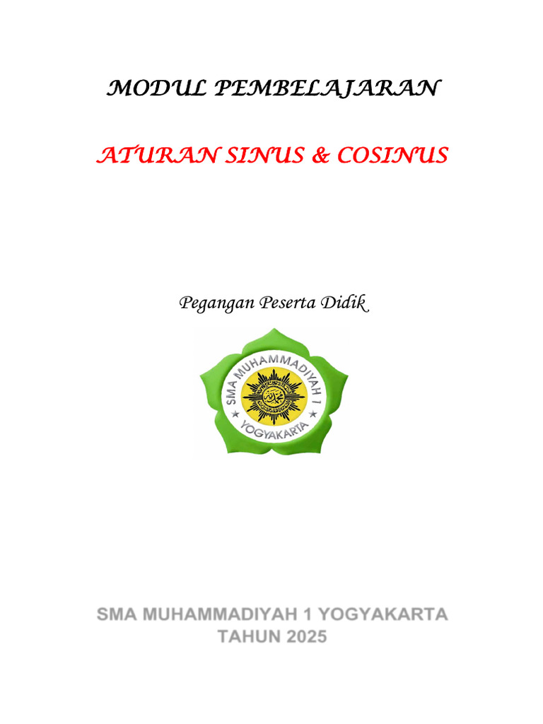 Modul 05 Aturan Sinus Cosinus | PDF