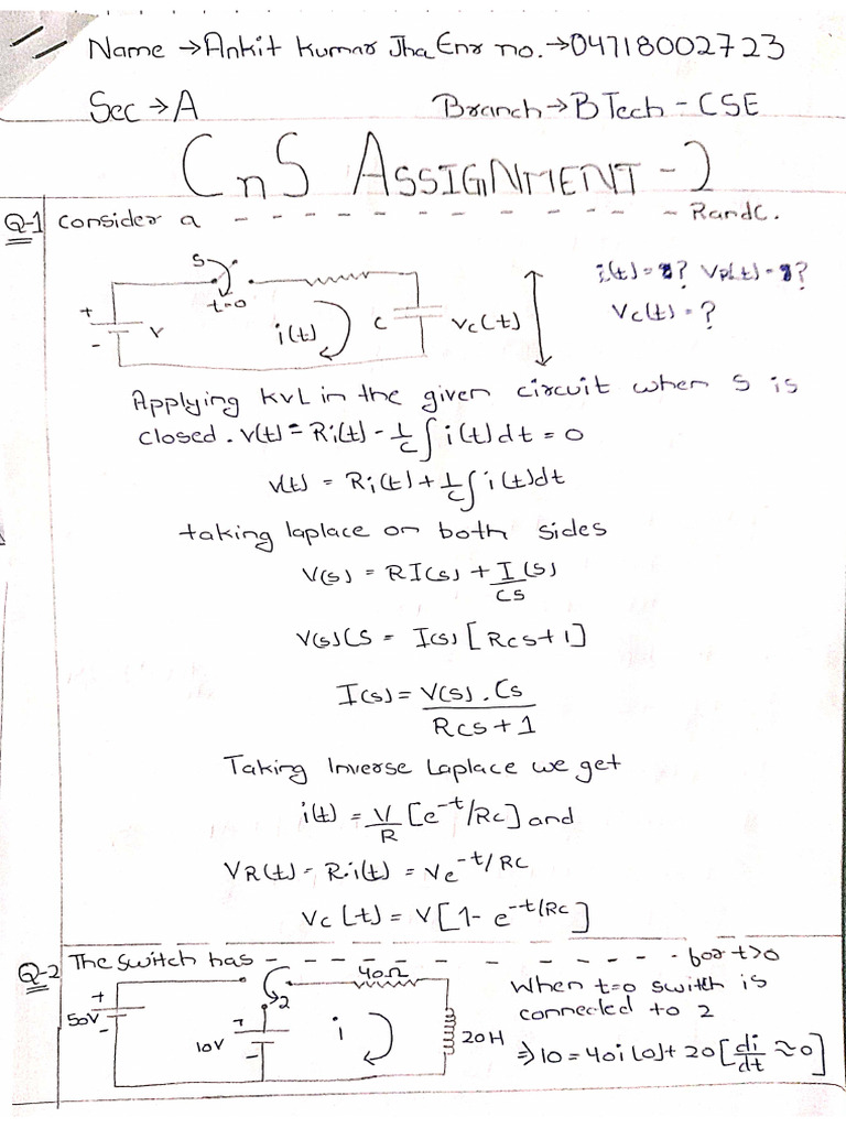 CNS Assignment 2 (047 - Ankit) | PDF