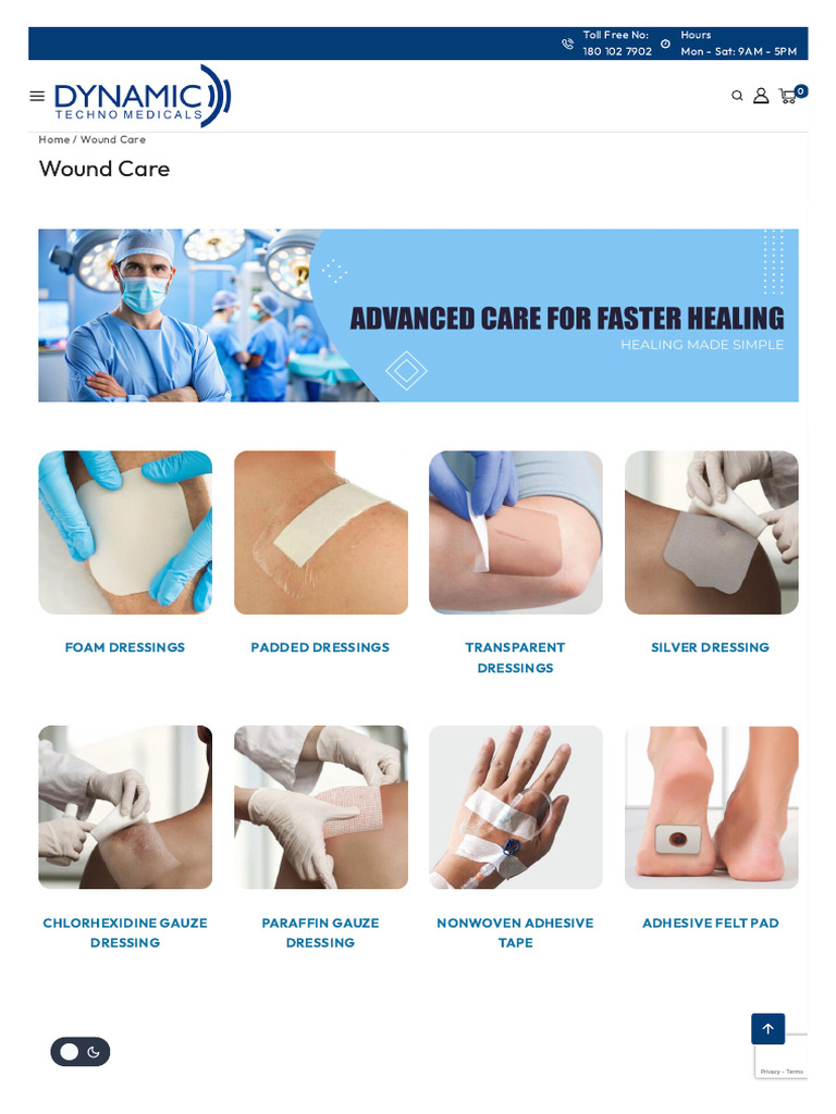 Wound Care - Dynamic Techno Medicals | PDF