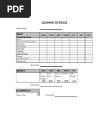 Toilet Log Sheet | PDF