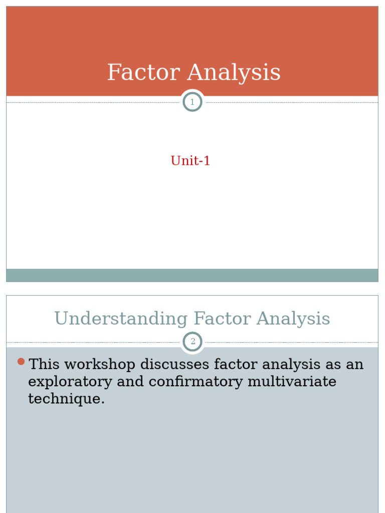 Factor Analysis | PDF | Factor Analysis | Principal Component Analysis