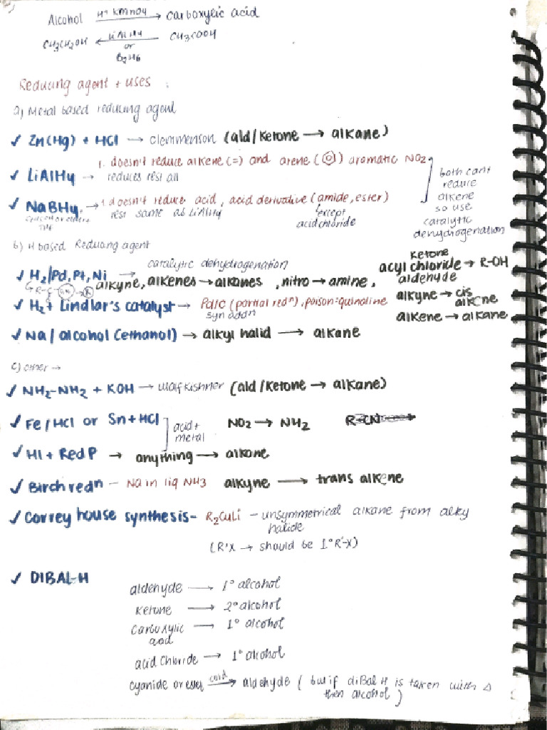 all reducing and oxidising reagents in organic chem | PDF
