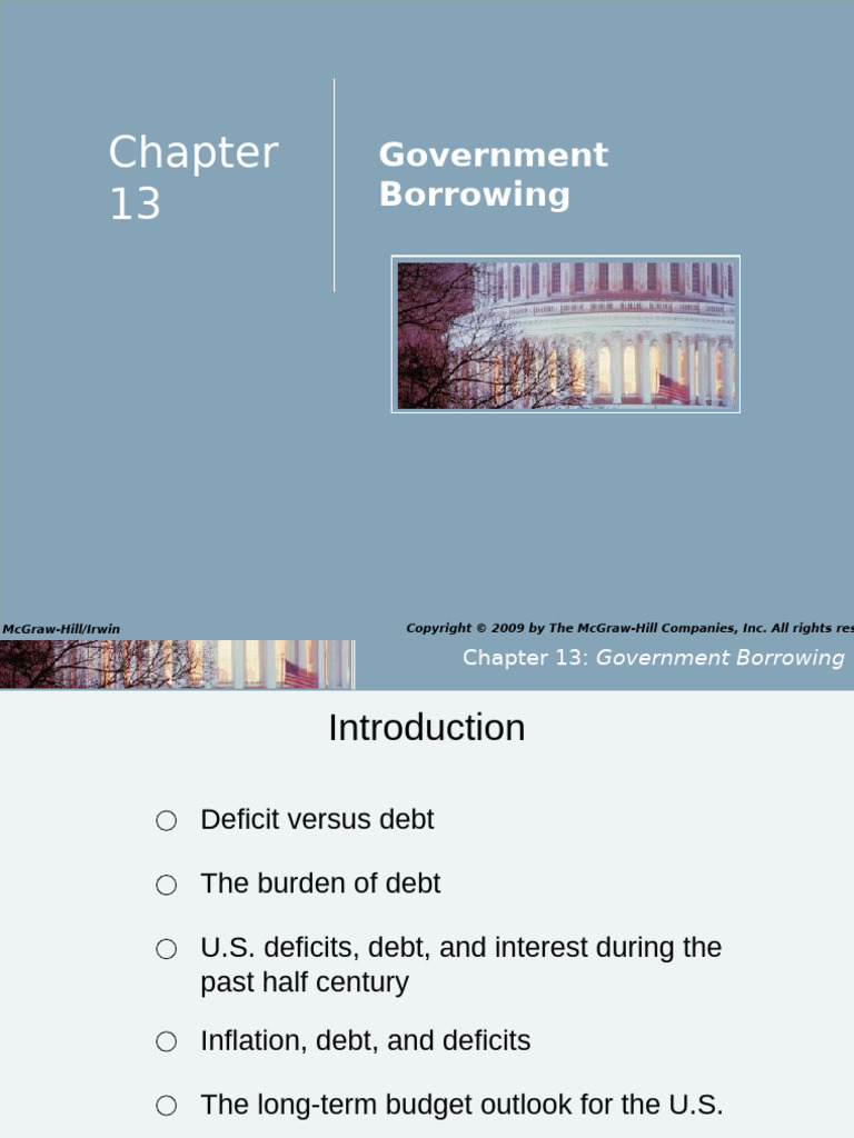Chapter13-External Borrowing | PDF | Government Budget Balance | Government Debt