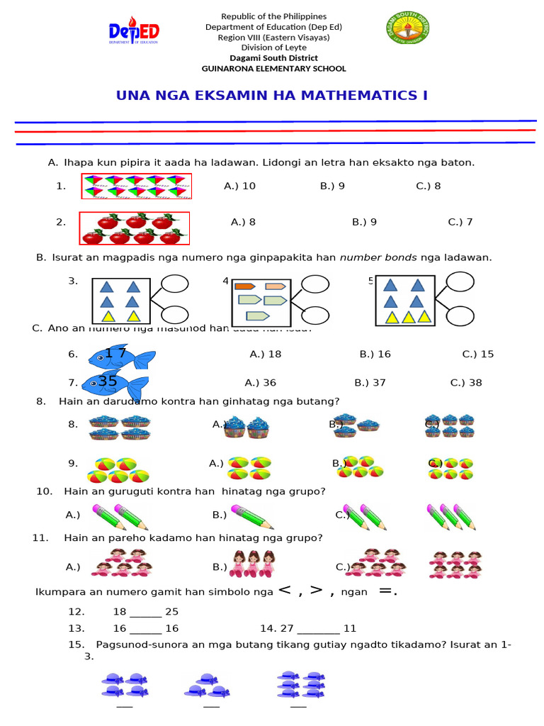 1st Term MAth | PDF