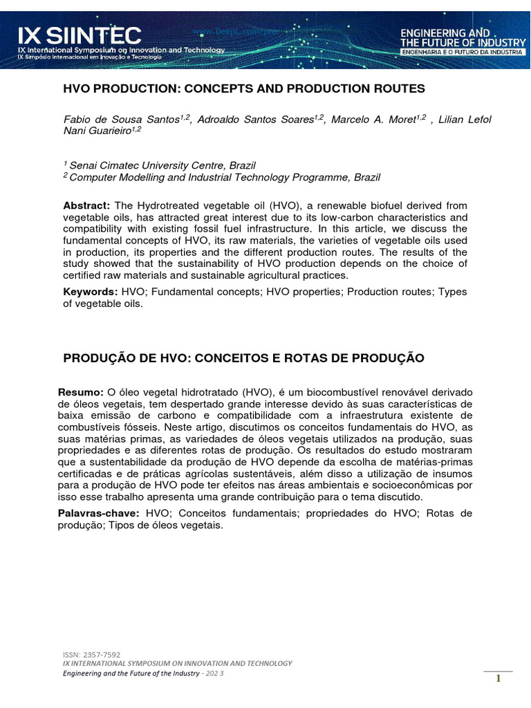 HVO Production: Concepts & Routes | PDF | Cracking (Chemistry) | Biofuel
