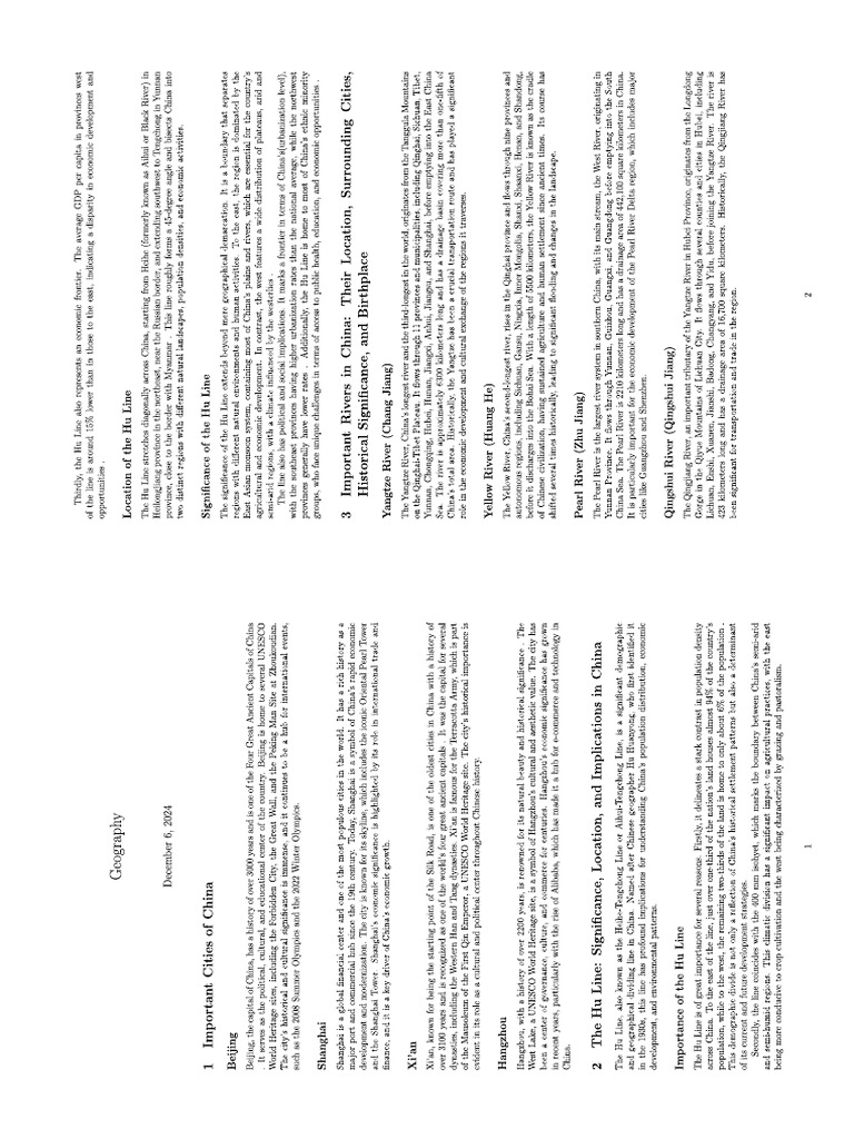 Geography Print | PDF