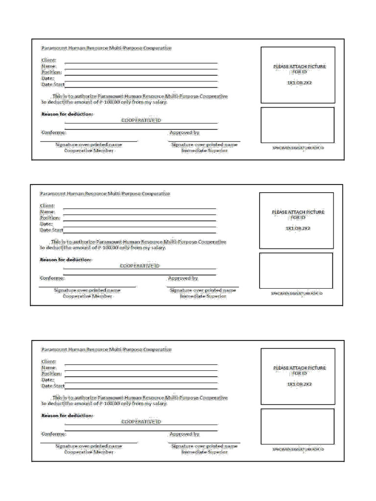 Id Request Form 1 | PDF