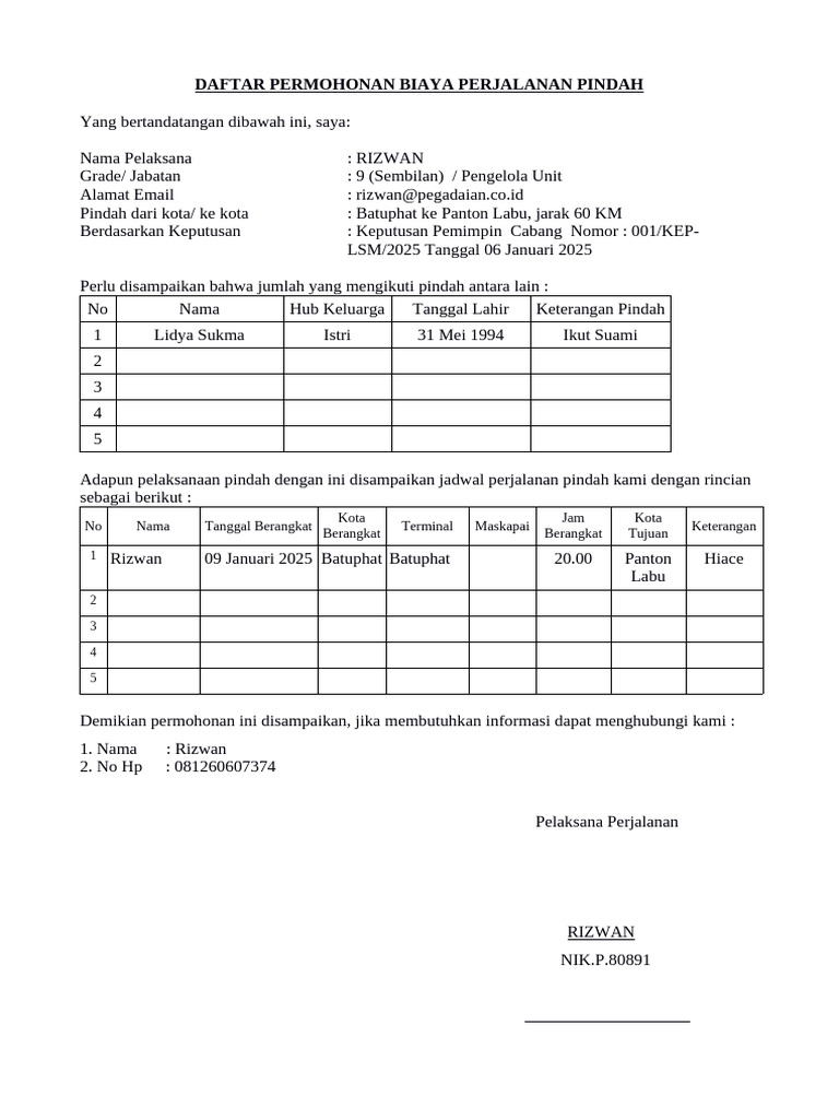 Form 6a Kosong | PDF