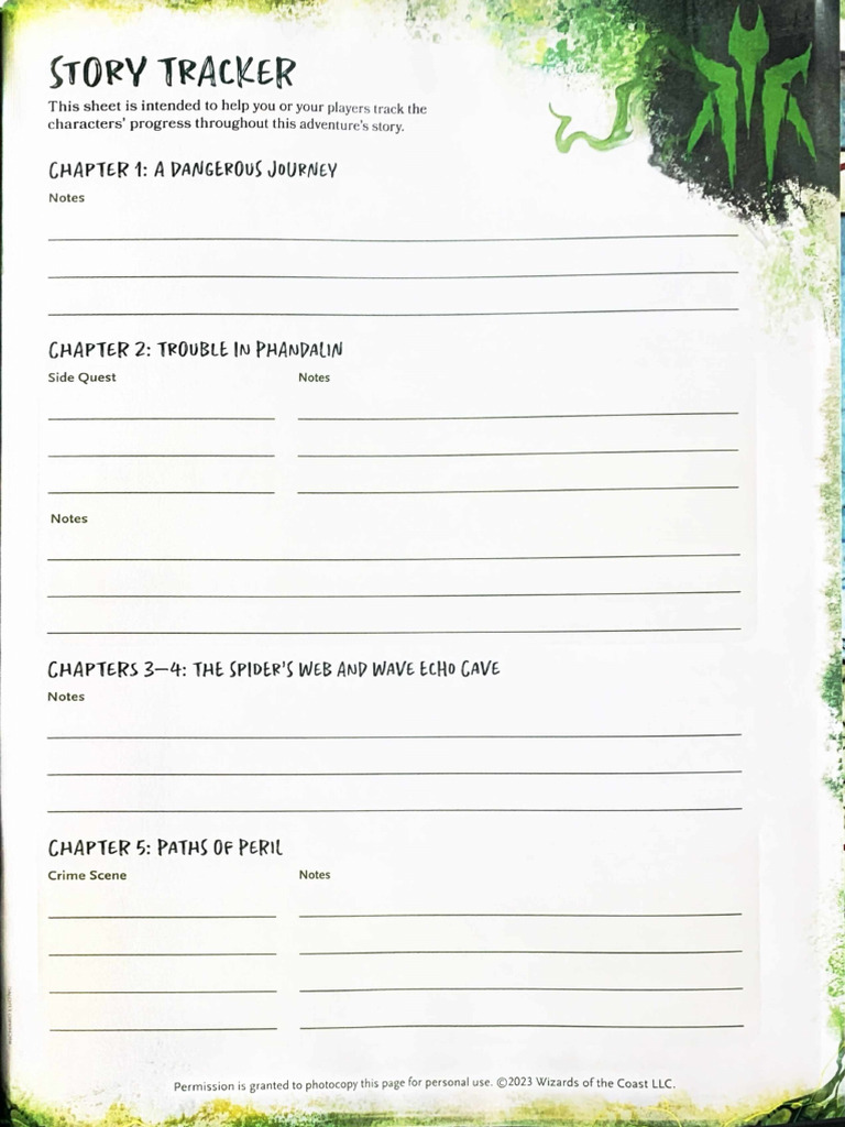 (History Tracker) Phandelver and Below™ | PDF