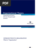 Organization Theory Chapter-1 | PDF | System | Organizational Behavior