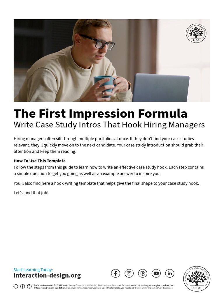 The First Impression Formula Write Case Study Intros That Hook Hiring ...