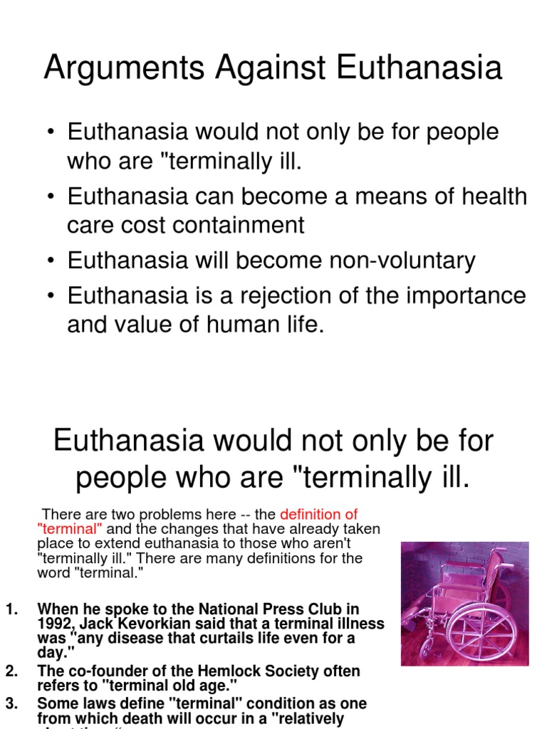 Against Euthanasia