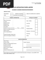 Accident Investigation Form | PDF
