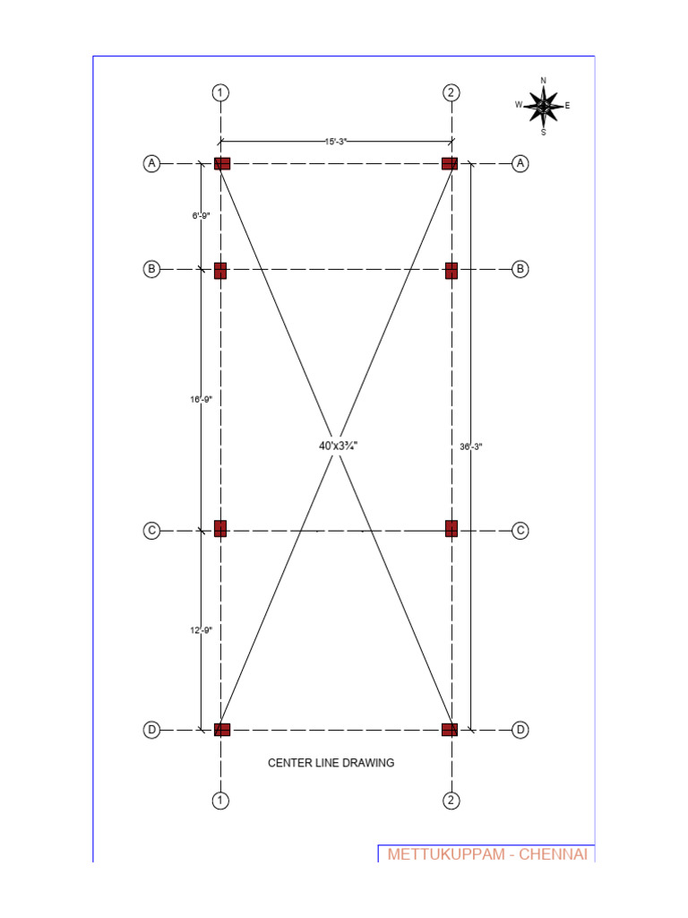 Mettukuppam Centerline Drawing | PDF