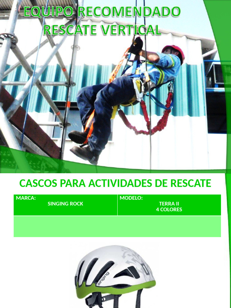 Equipos de Rescate Vertical Basico | PDF | Células Galvánicas | Almacen de energia