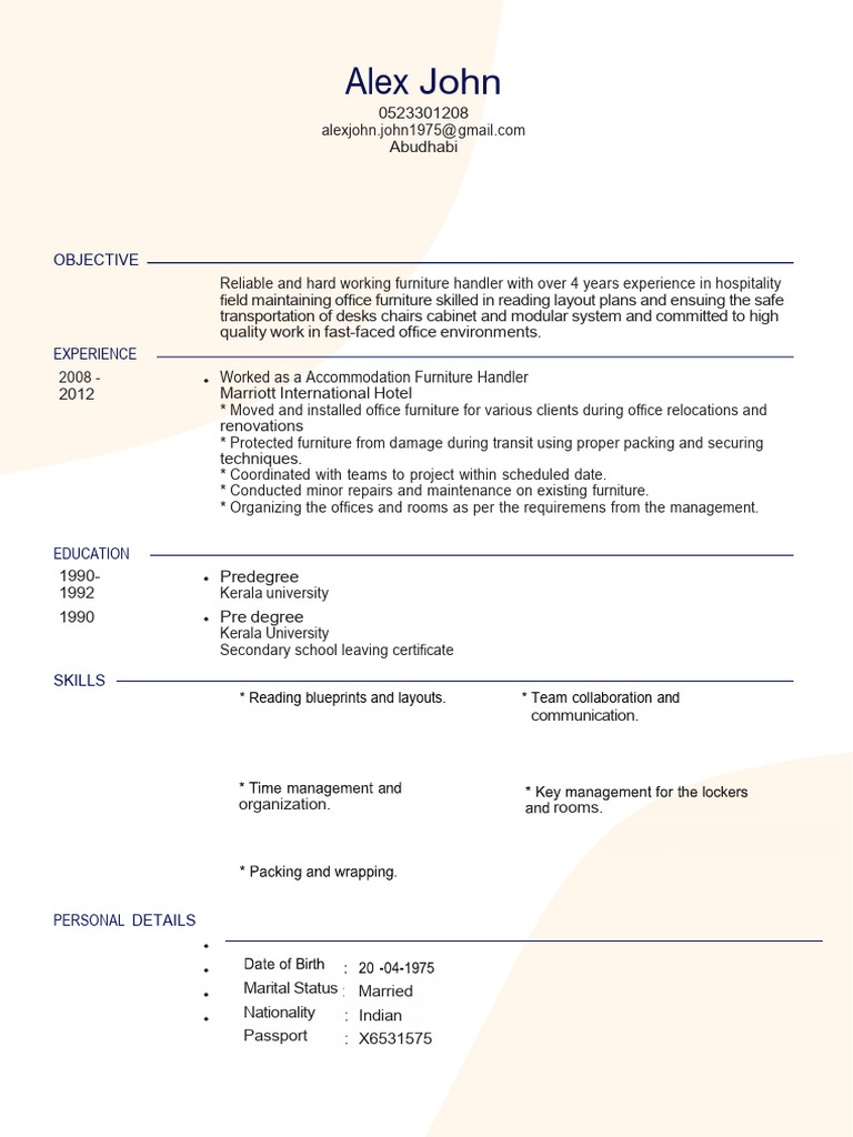 Alex John CV 2025 1 | PDF