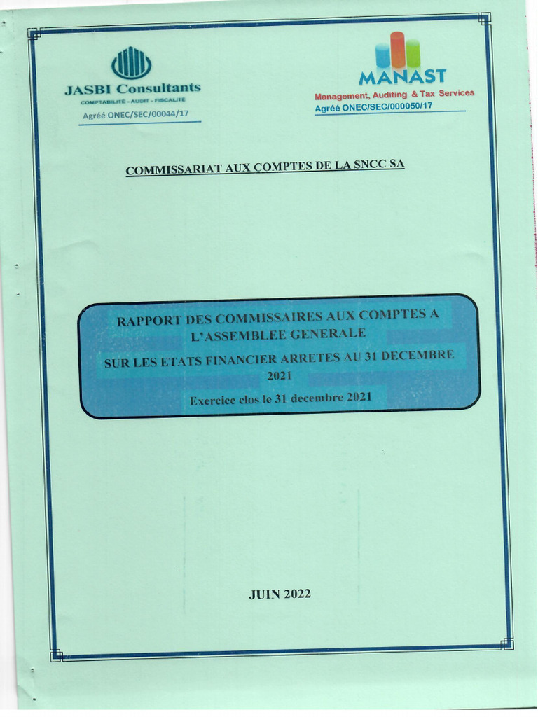 Rapport Cac 2021 Complet | PDF