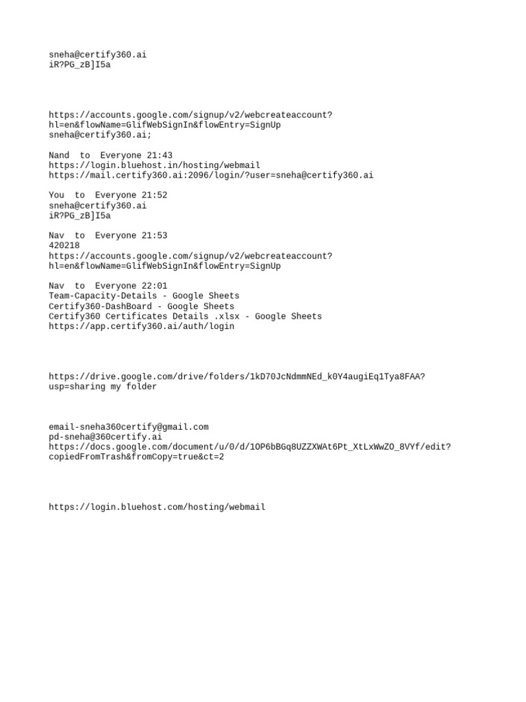 Sneha@Certify360 Ai | PDF