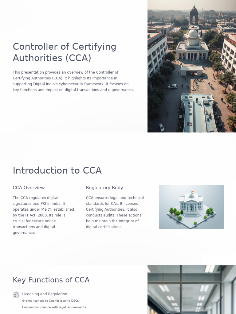 Controller of Certifying Authorities CCA | PDF