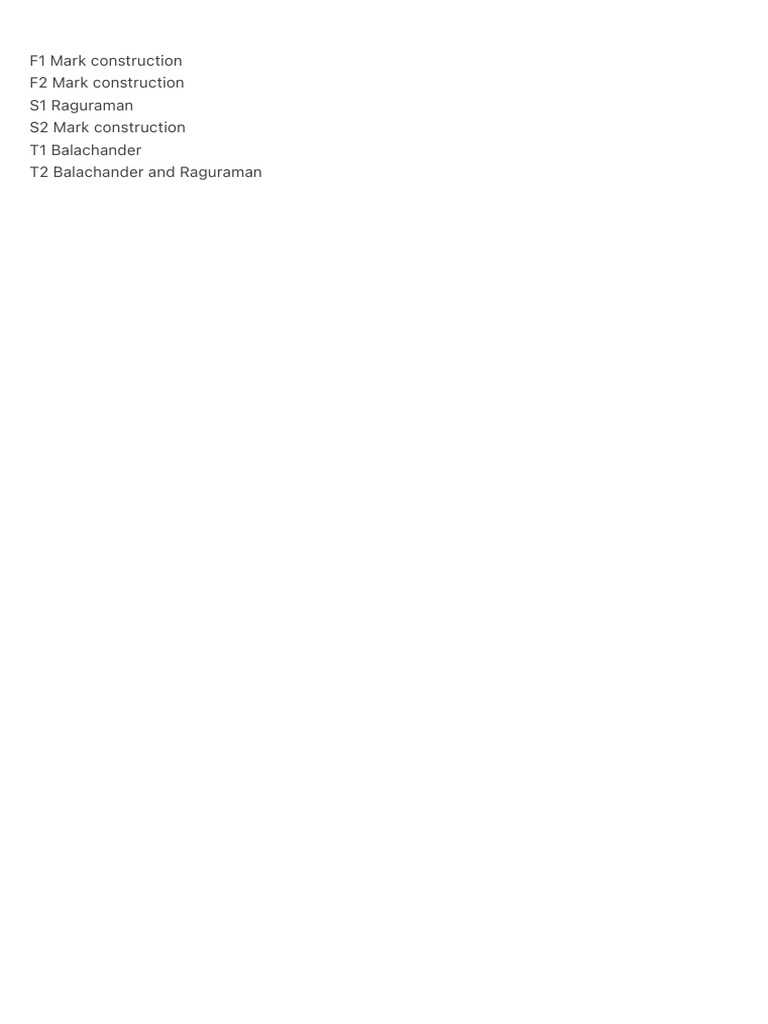 F1 Mark Construction | PDF
