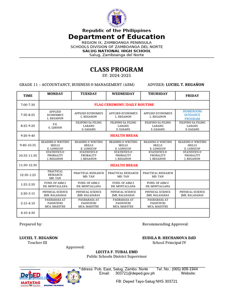 g11 55master Class Program 2024 25 | PDF | Public Administration | Southeast Asia
