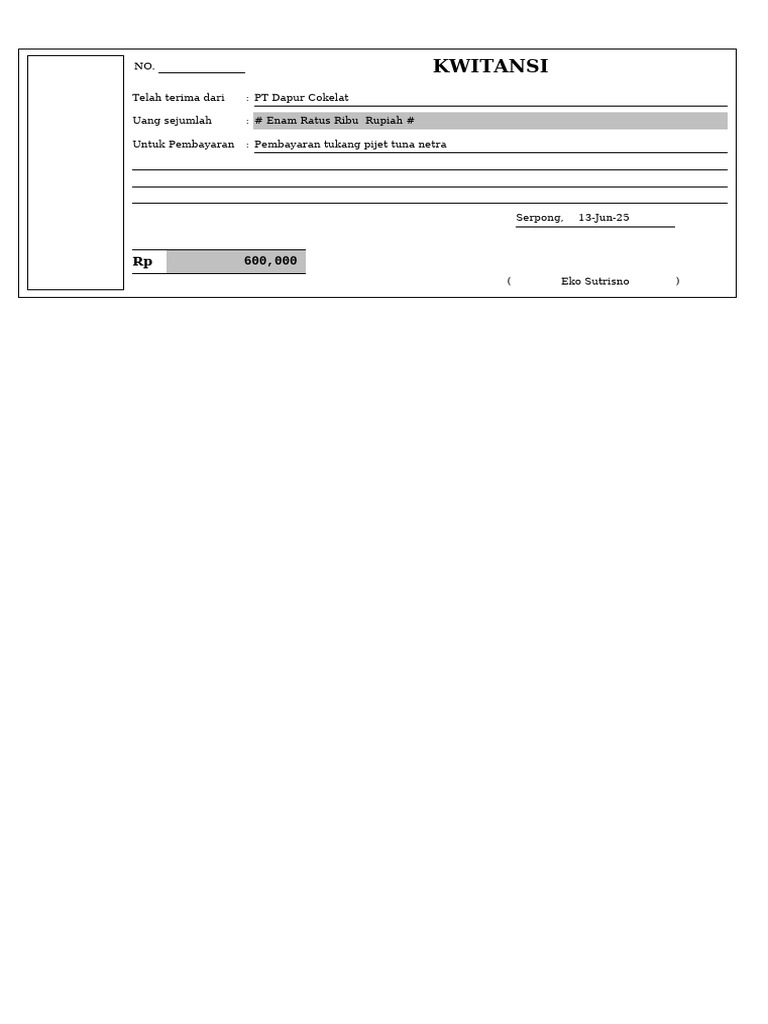 Kwitansi | PDF