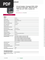 Product Data Sheet: Circuit Breaker Compact Nsx630H, 70 Ka at 415 Vac ...