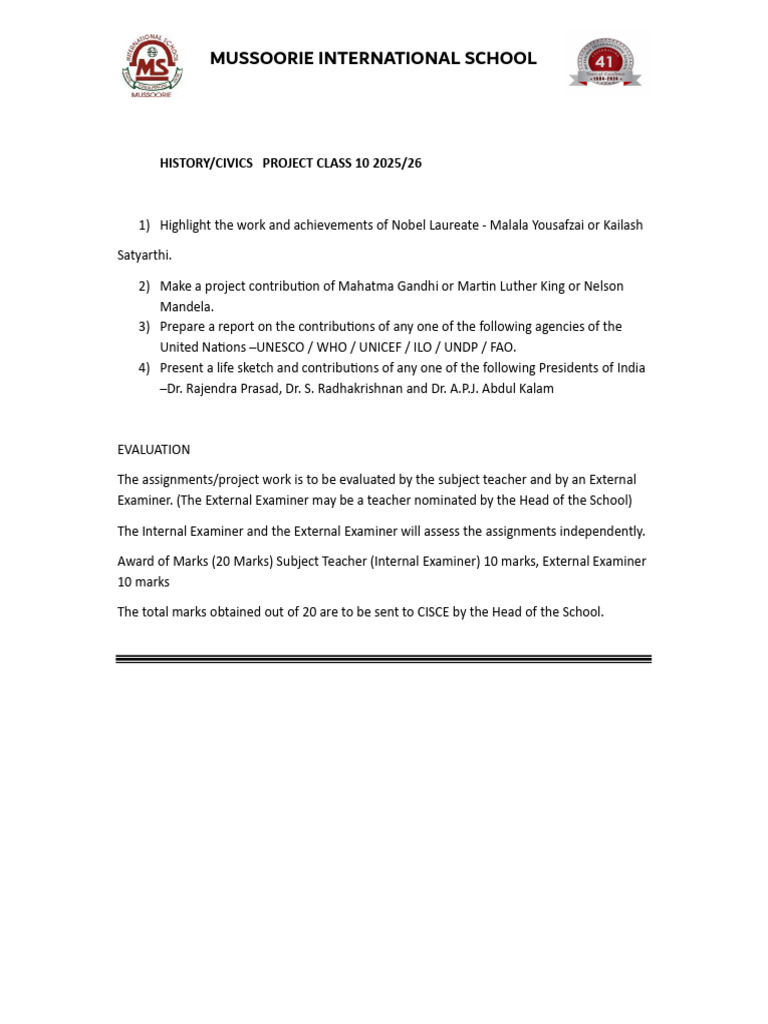 History Project Grade 10 ICSE | PDF