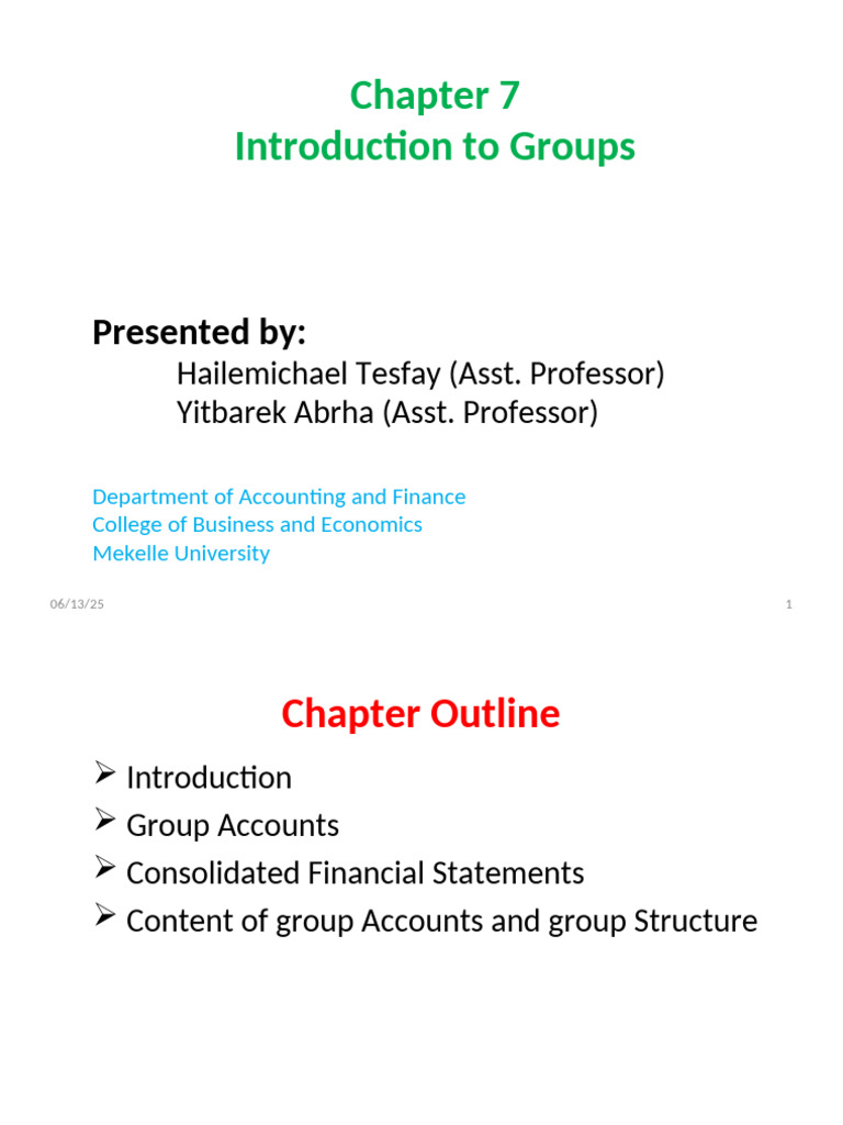 CH 7, Introduction To Groups | PDF | Subsidiary | International ...