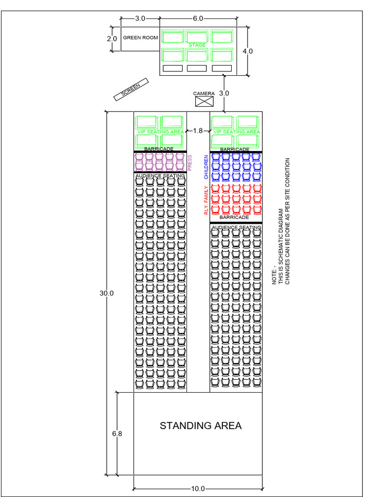 Schematic Diagram Showning Seating Arrangement | PDF
