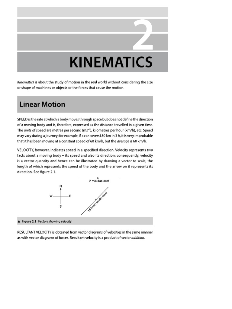 Kinematics 1 | PDF