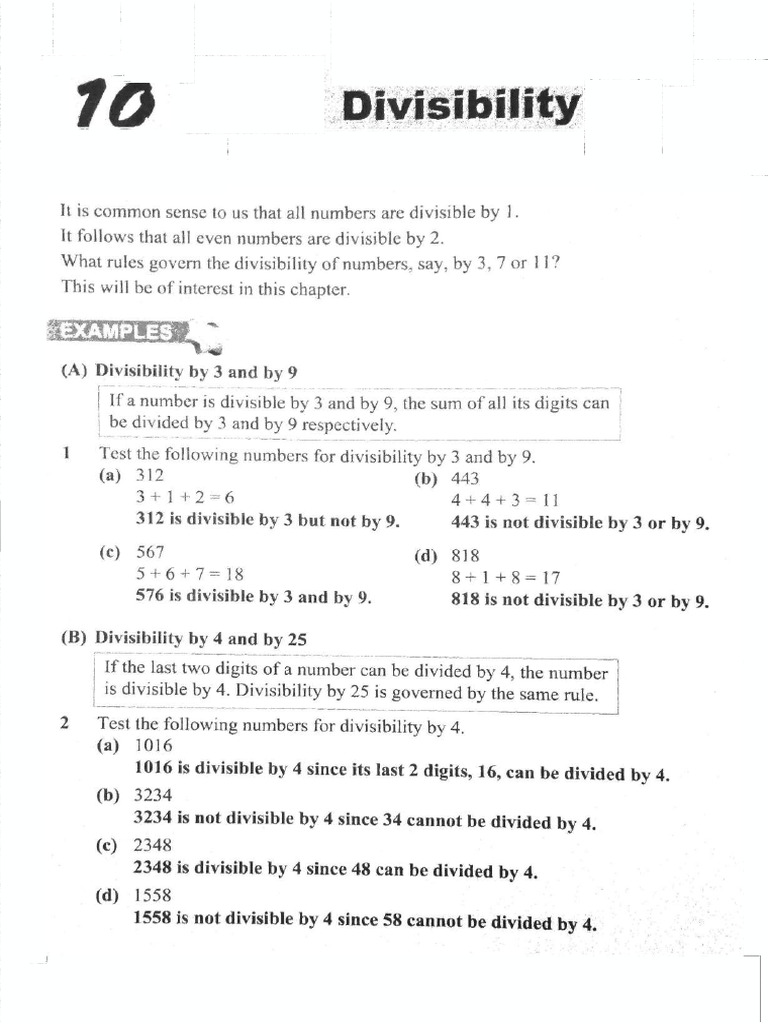 10 Divisibility | PDF