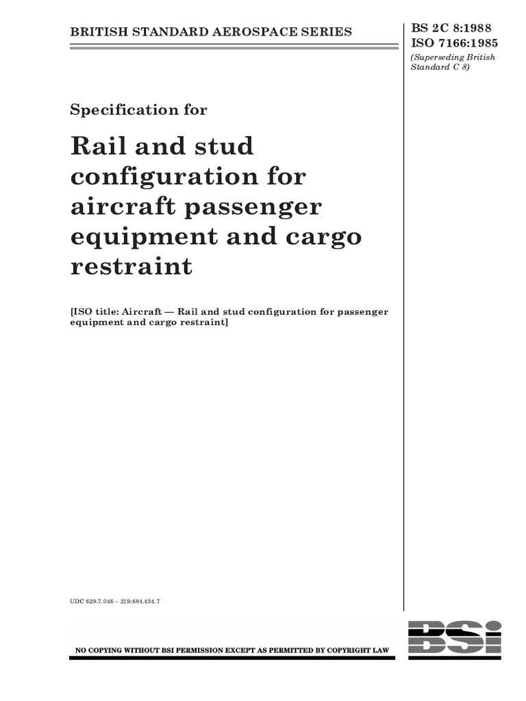 BS 2C 8-1988 (1999) Iso 7166-1985 | PDF | International Organization ...