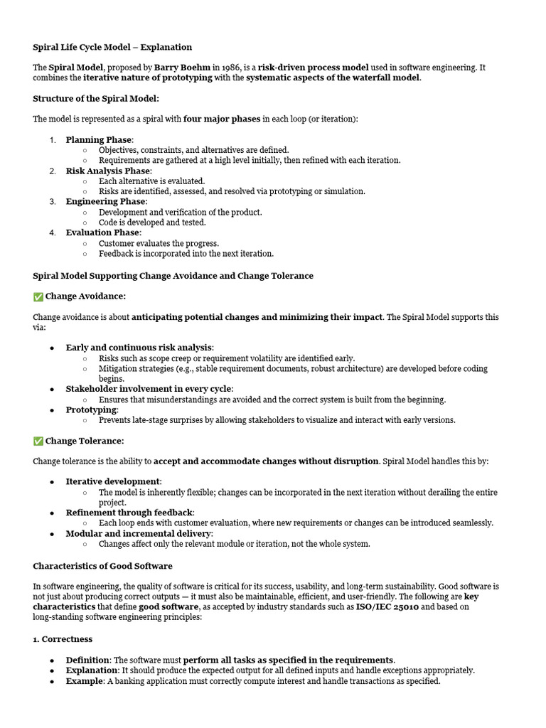 Software Engineering Q&A | PDF | Usability | Software