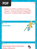 Panduan Pembuatan SPP-IRT 2024 | PDF