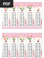 Colorful Cute Multiplication Table Math Poster | PDF