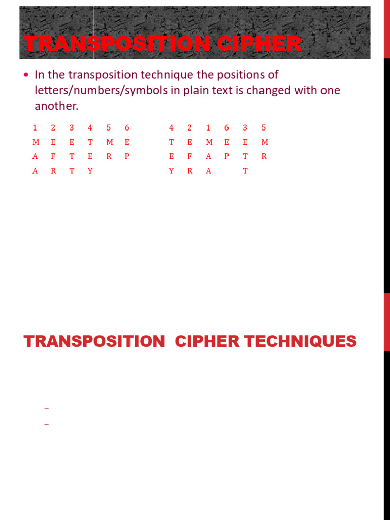 Lecture 10 - Transposition Cipher | PDF | Espionage Techniques | Military Communications