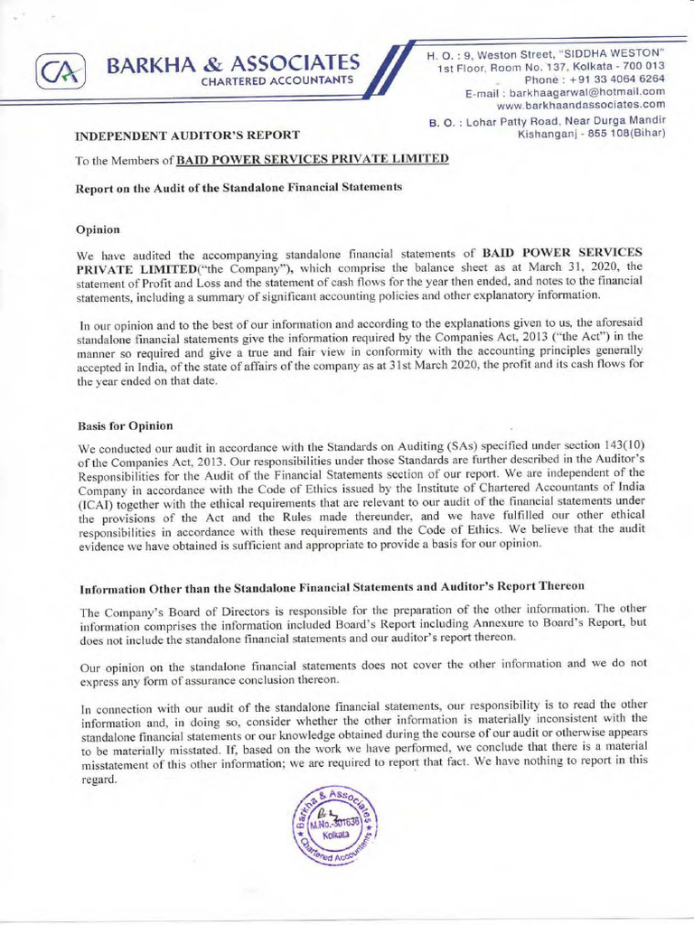 Balance Sheet 2019-2020 | PDF