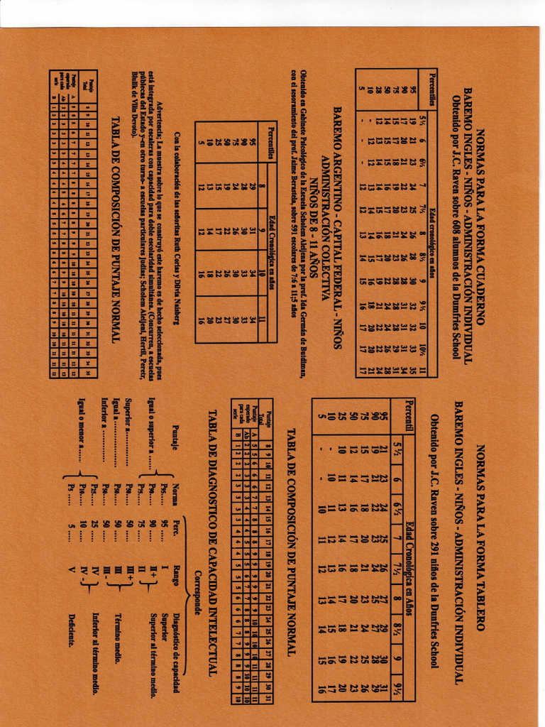 Test de Raven Matrices Progresivas | PDF
