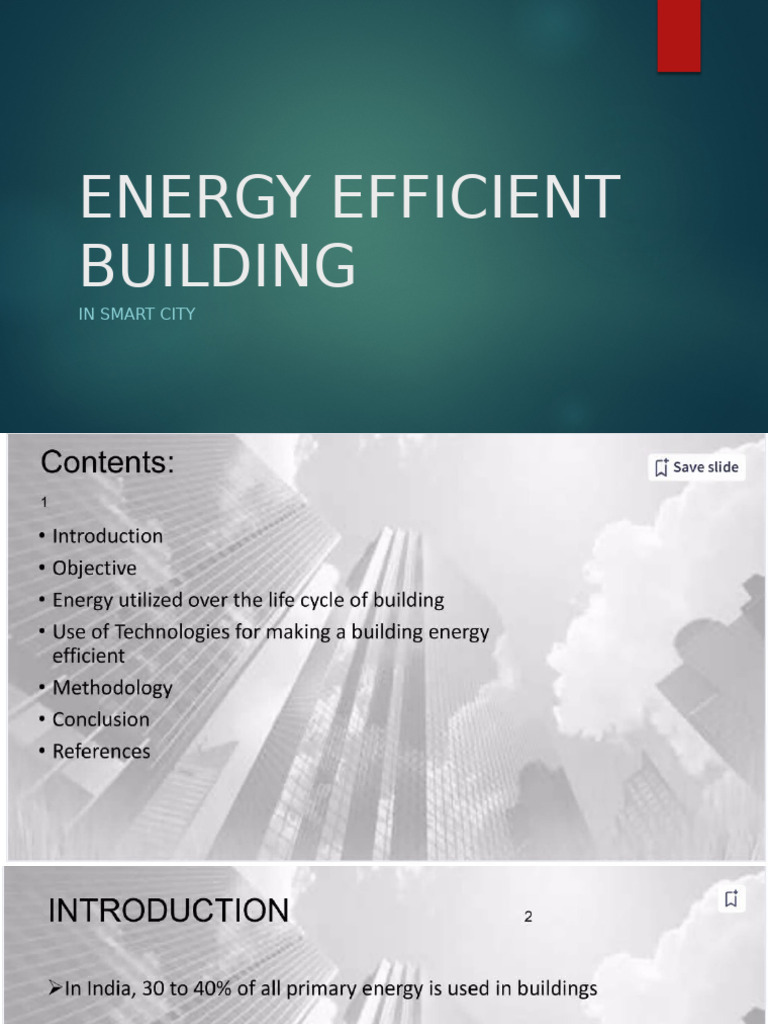 Energy Efficient Building: in Smart City | PDF