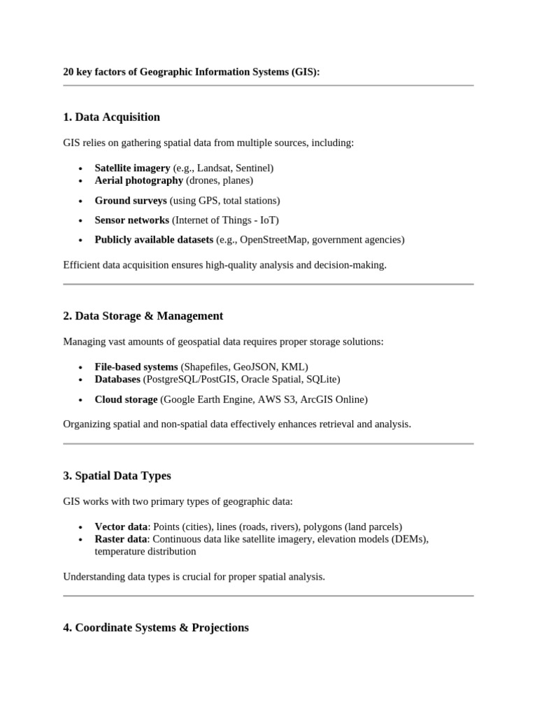 20 Essential Factors of GIS Explained | PDF | Geographic Information ...