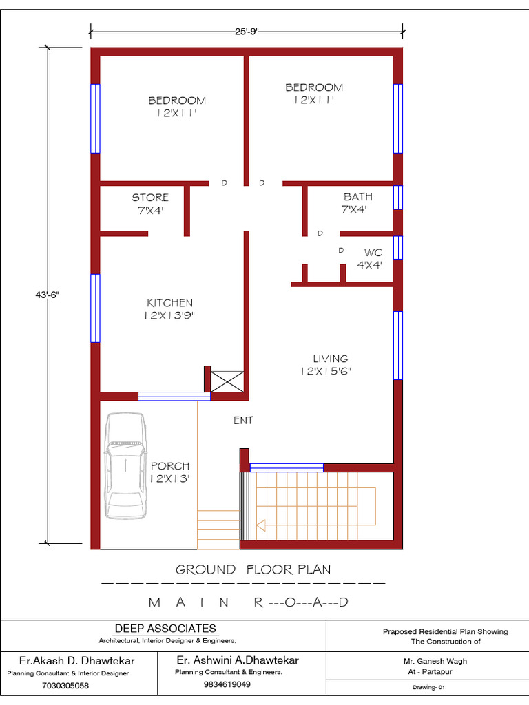 Ganesh Wagh Partapur Plan 01 | PDF