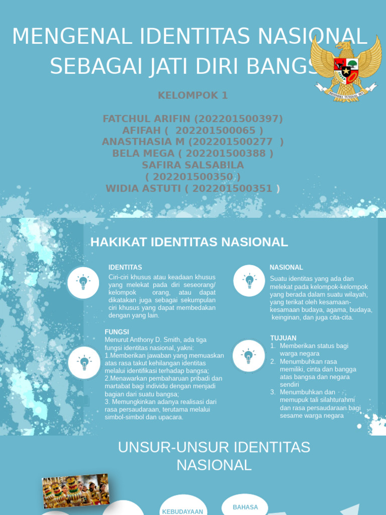 Identitas Nasional: Jati Diri Bangsa Indonesia | PDF