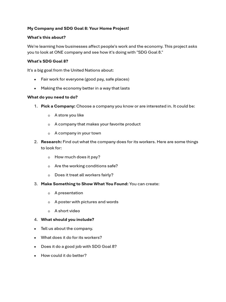 CH-1 SDG Activity | PDF