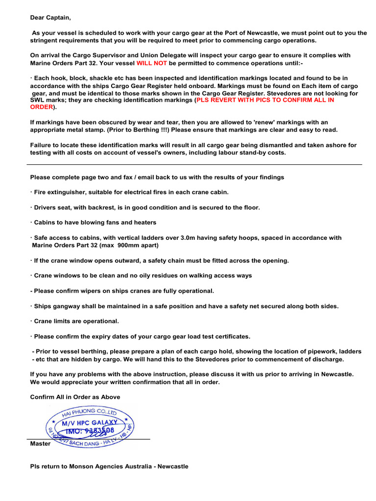 Crane Block & Hook Markings When Arrive Australia | PDF | Crane ...